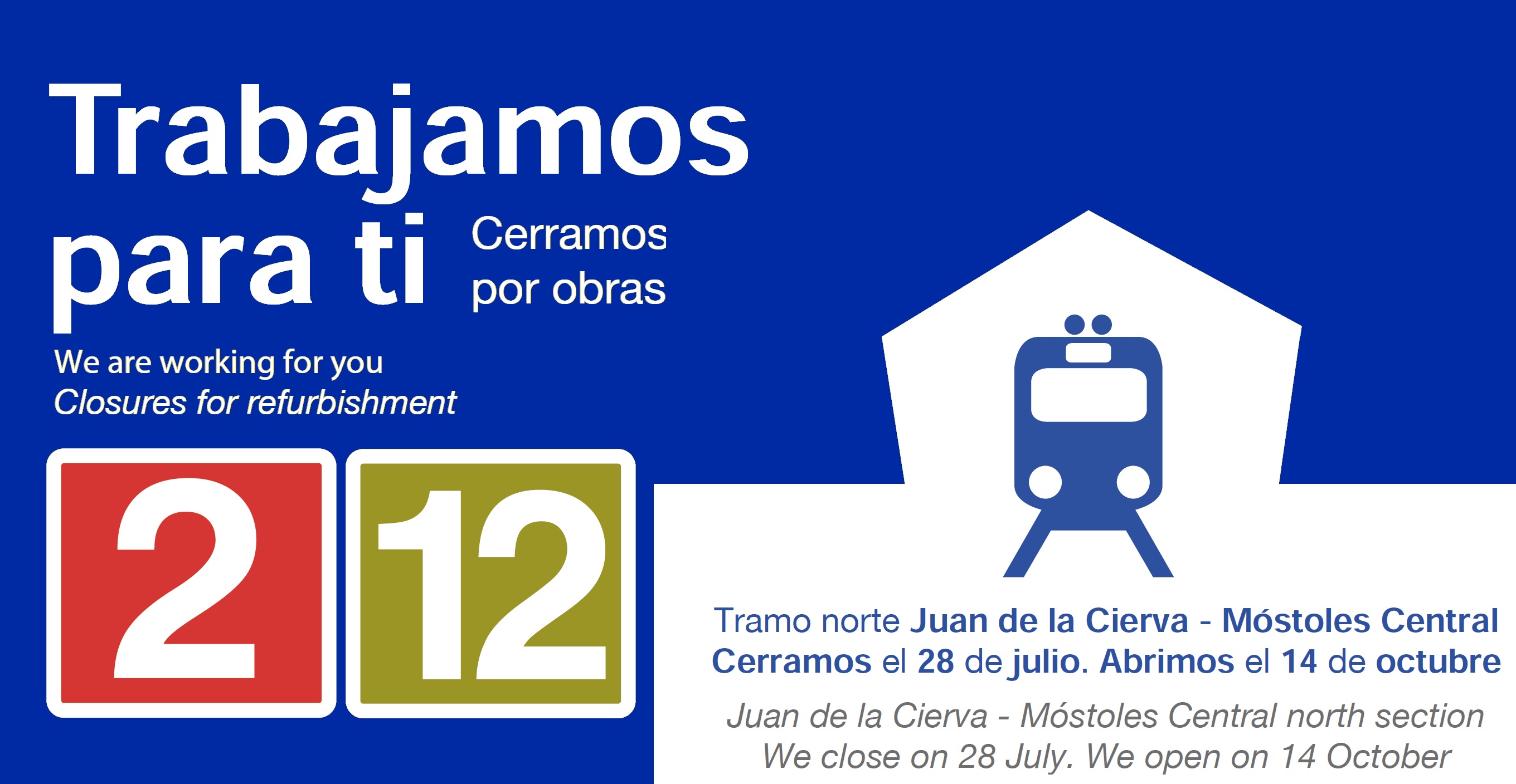 Los cierres de las línea 2 y 12 de Metro de Madrid. Más obras de mejora ...